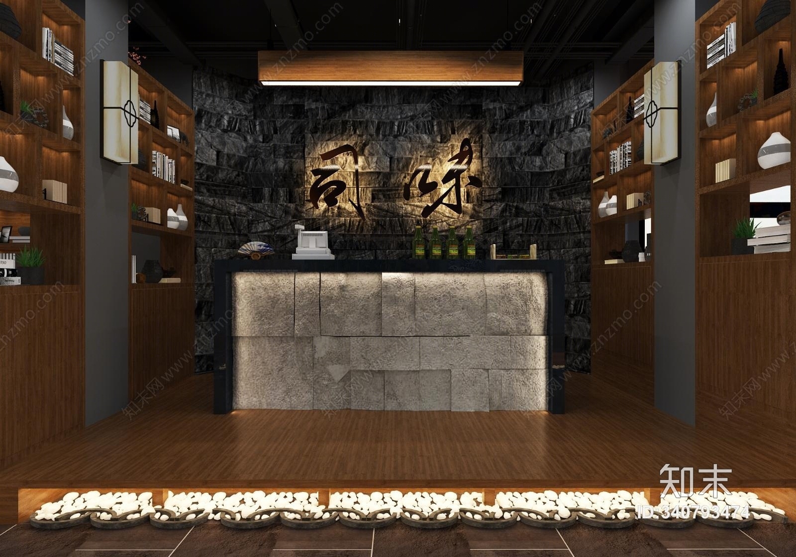 日式日韩寿司餐饮店3d模型下载【id340793474】知末3d模型网