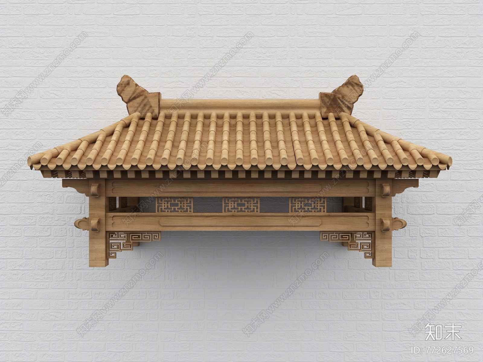 中式建筑构件3d模型下载【id772627569】知末3d模型网