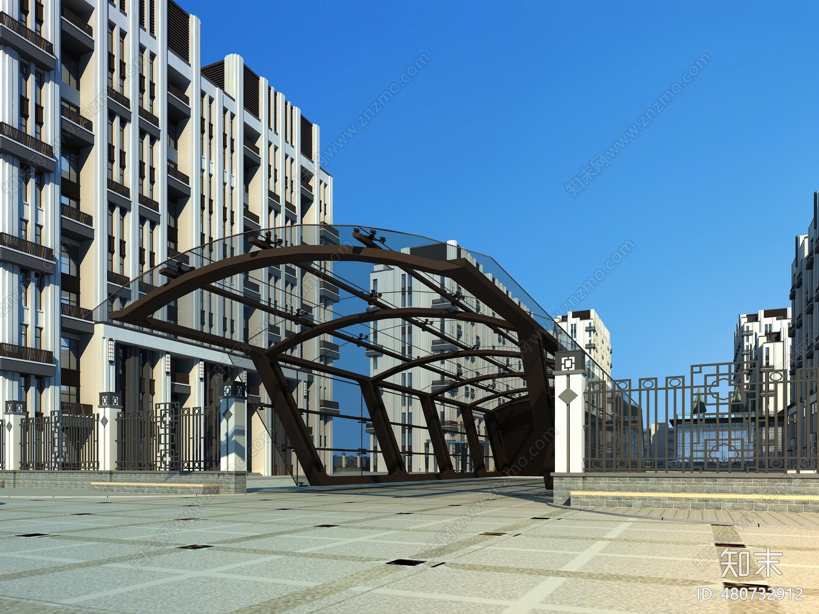 现代地下停车库入口3d模型下载【id480732912】知末3d模型网