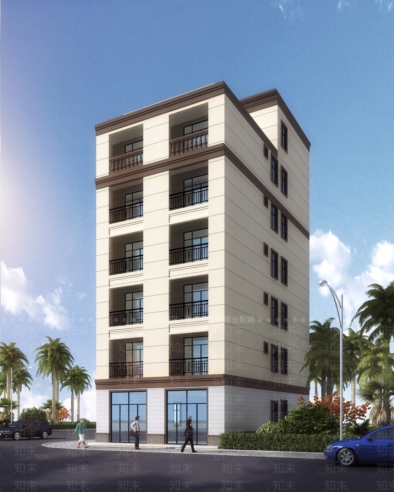 现代住宅外观3D模型下载【ID:181508132】_知末3d模型网