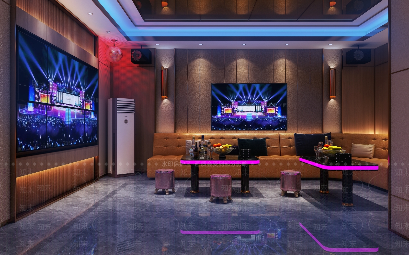 现代KTV3D模型下载【ID:794847090】_知末3d模型网