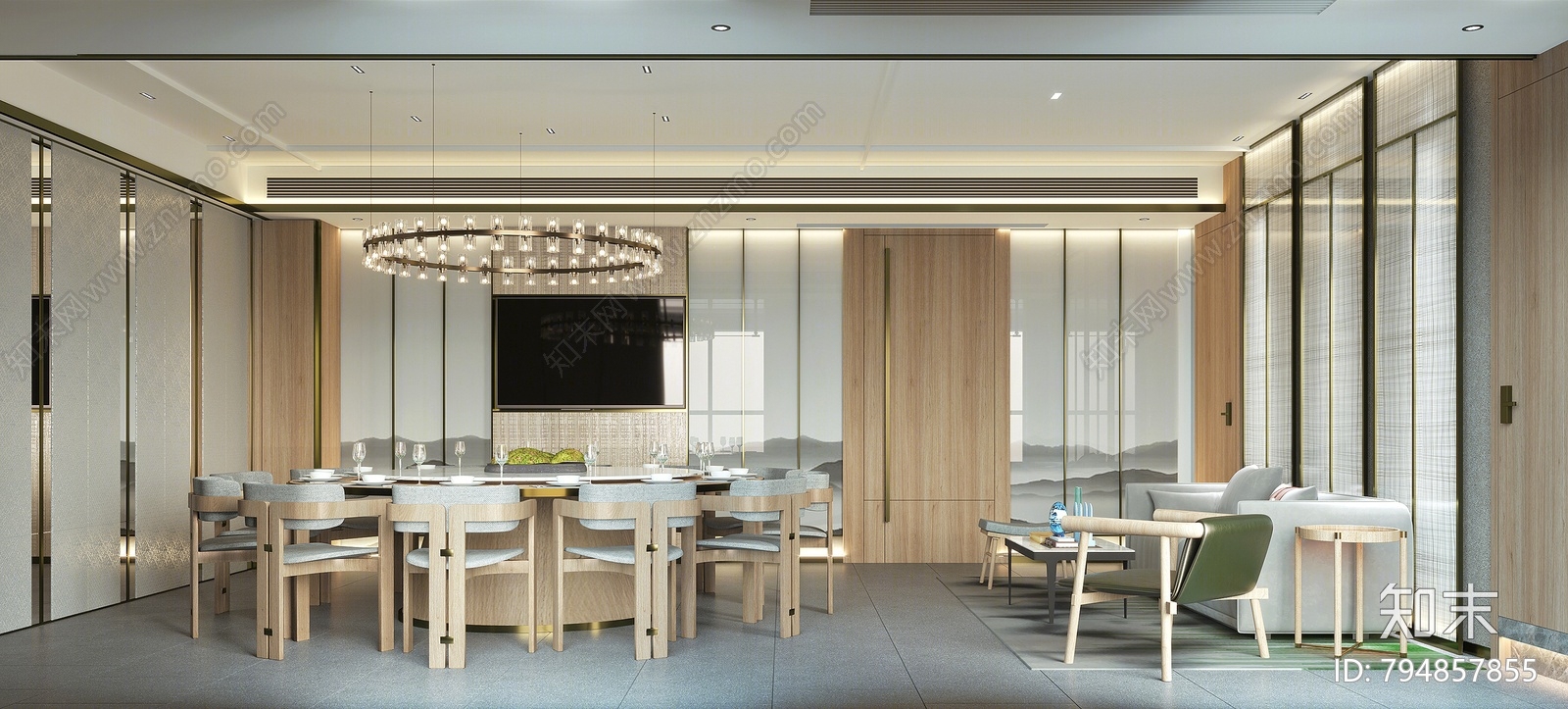 现代酒店餐饮3d模型下载【id794857855】知末3d模型网