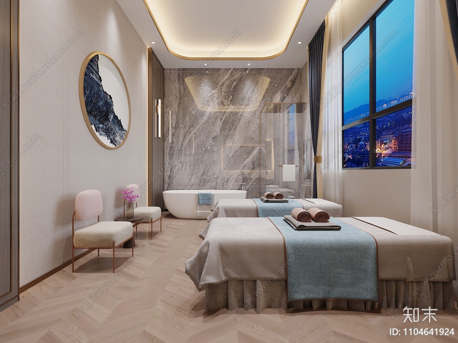 现代酒店前台3d模型下载【id1104641924】知末3d模型网