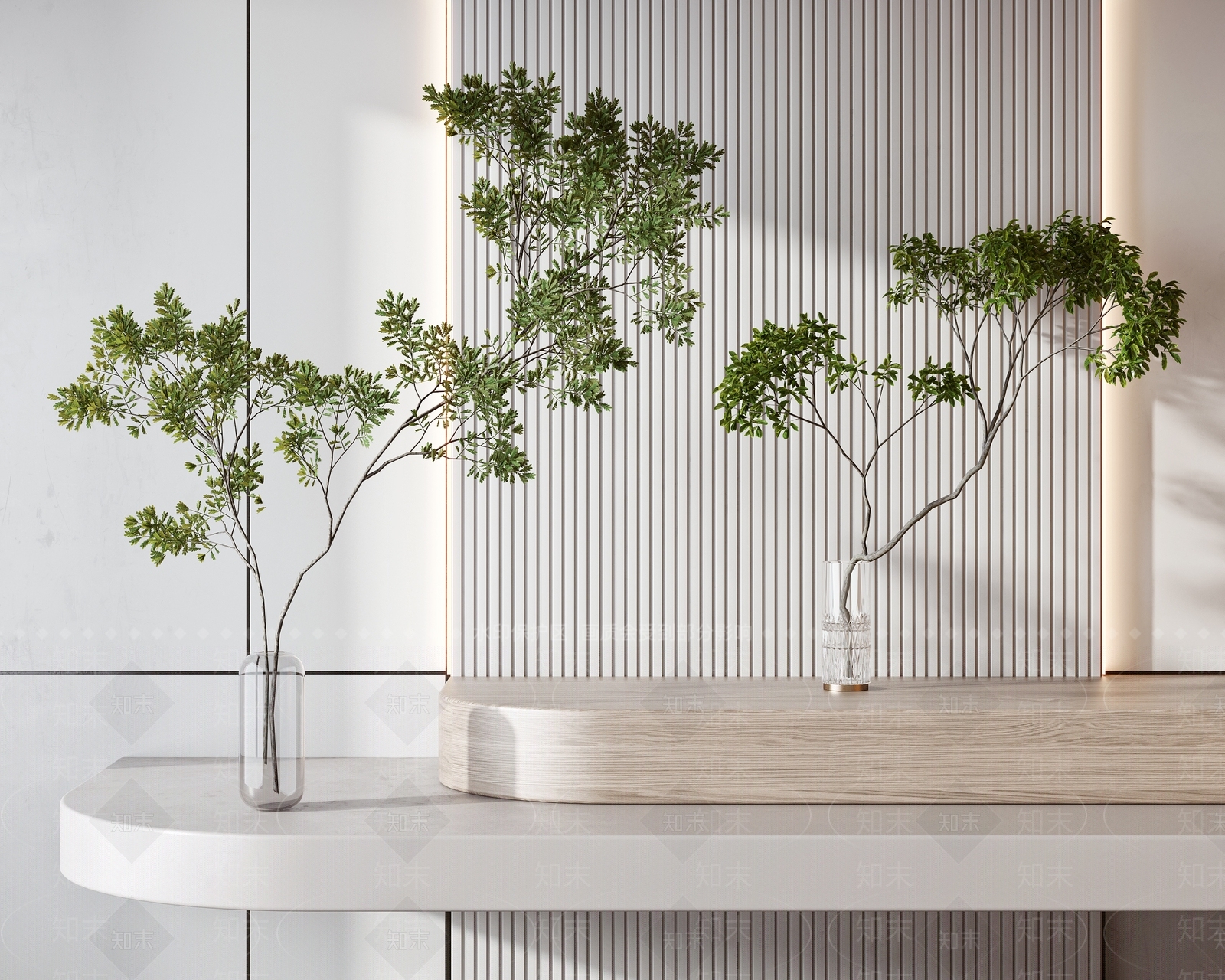 现代水生植物3D模型下载【ID:1104828509】_知末3d模型网