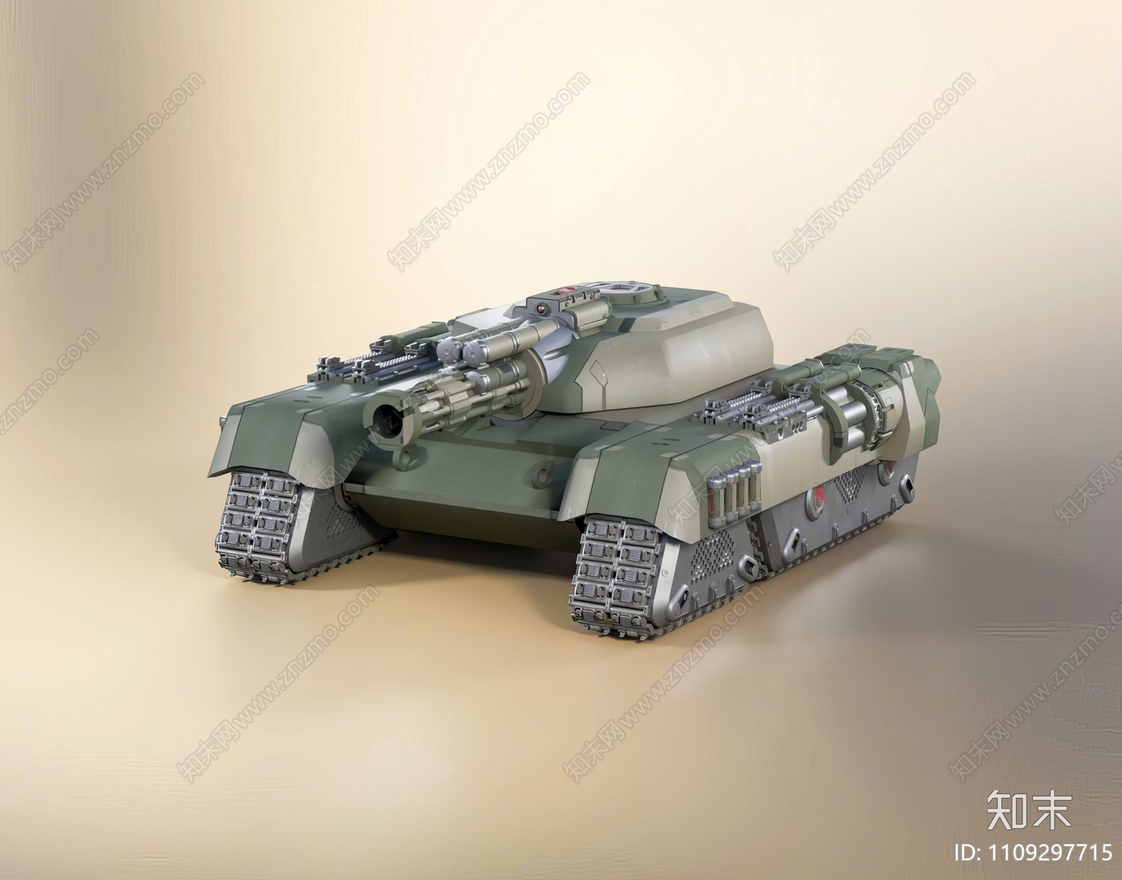 现代坦克3d模型下载【id1109297521】知末3d模型网