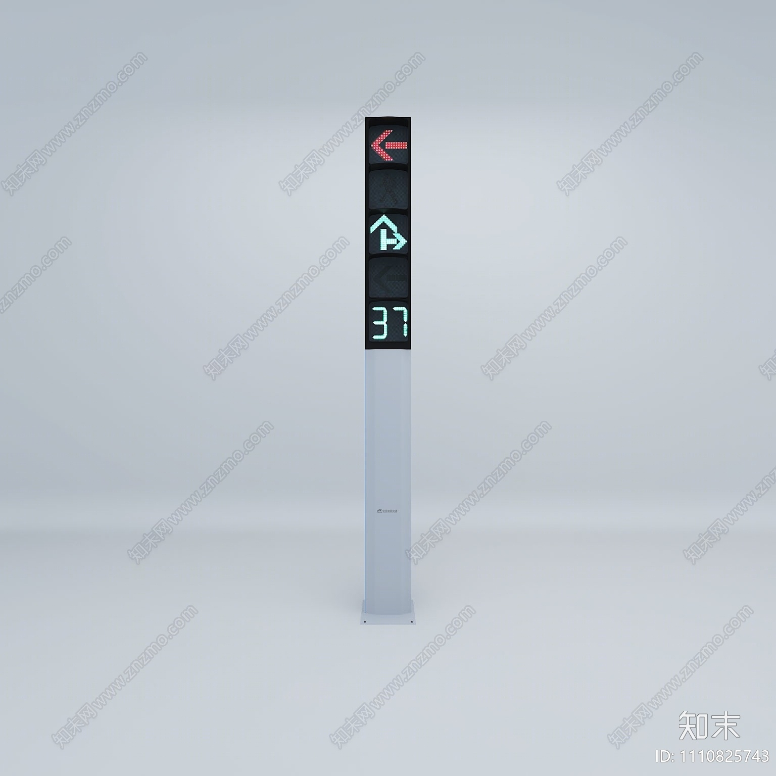 现代红绿灯3d模型下载【id1110825743】知末3d模型网