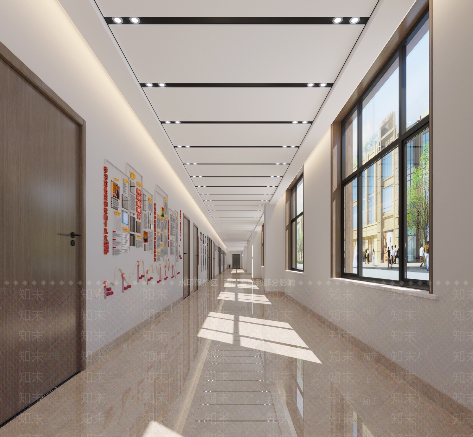 现代社区阅读室3D模型下载【ID:1111311181】_知末3d模型网