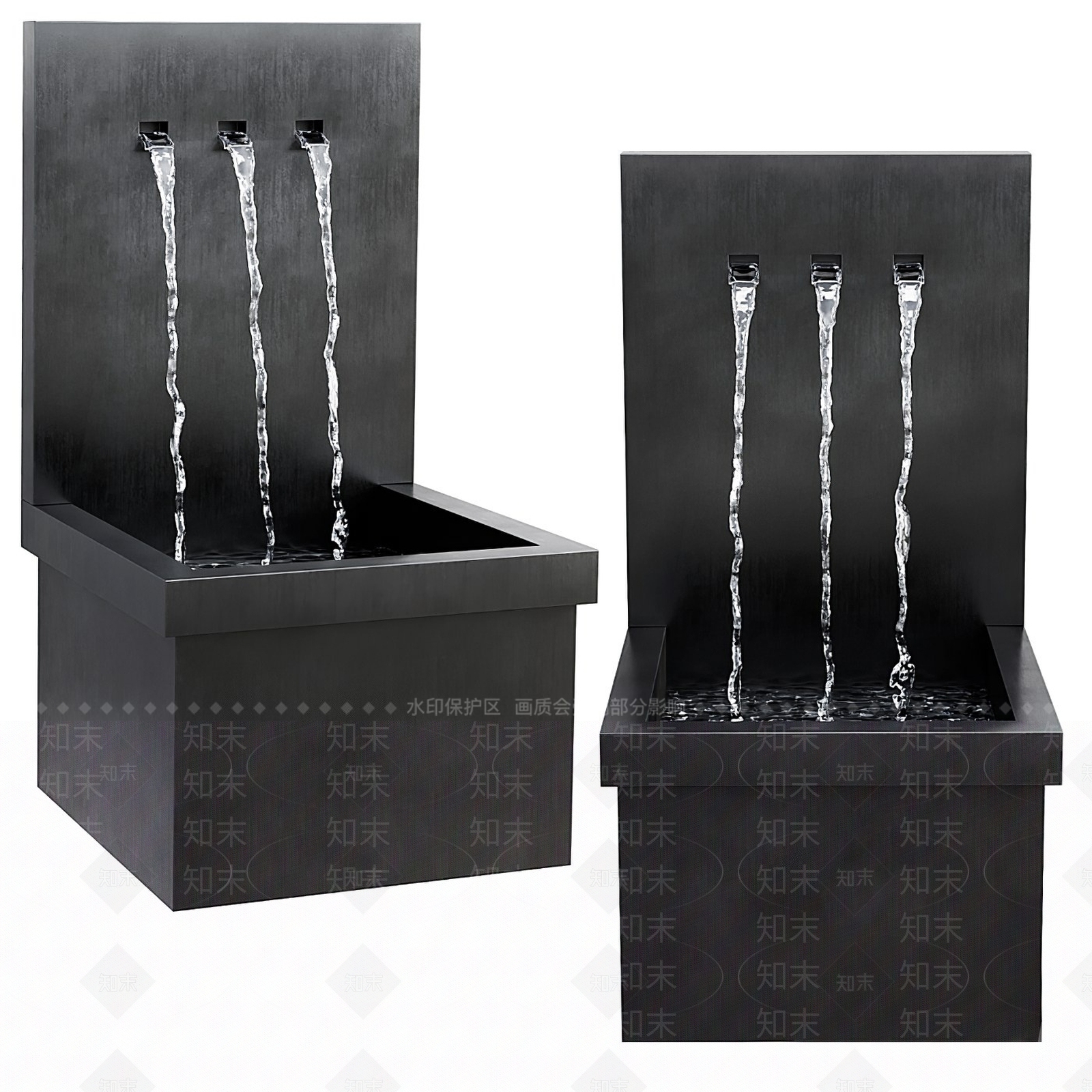 现代水景SU模型下载【ID:1114421759】_知末su模型网