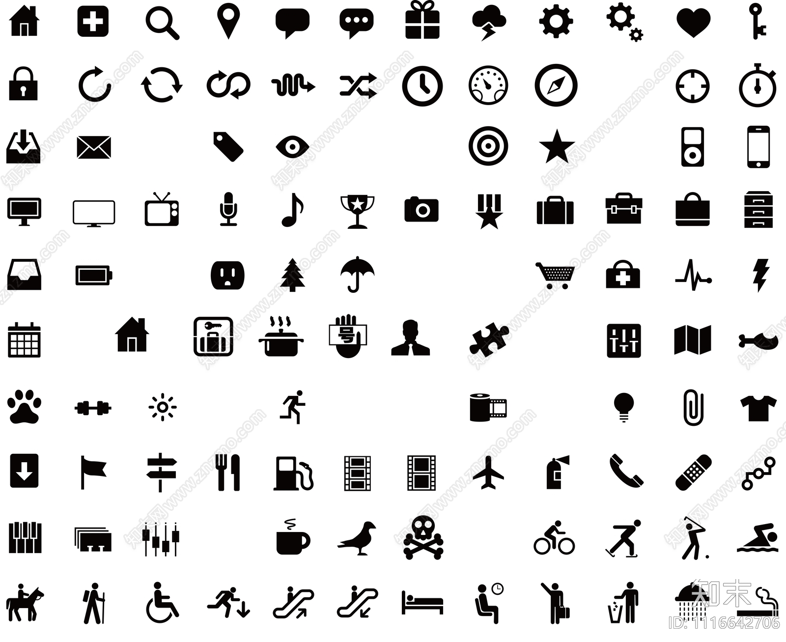 黑白图标psd免抠下载【ID:1116642706】undefined