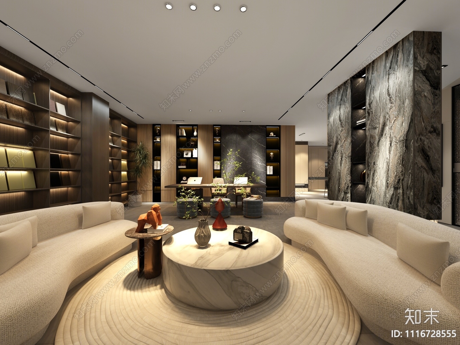 现代全屋定制展厅3d模型下载【id1116728555】知末3d模型网