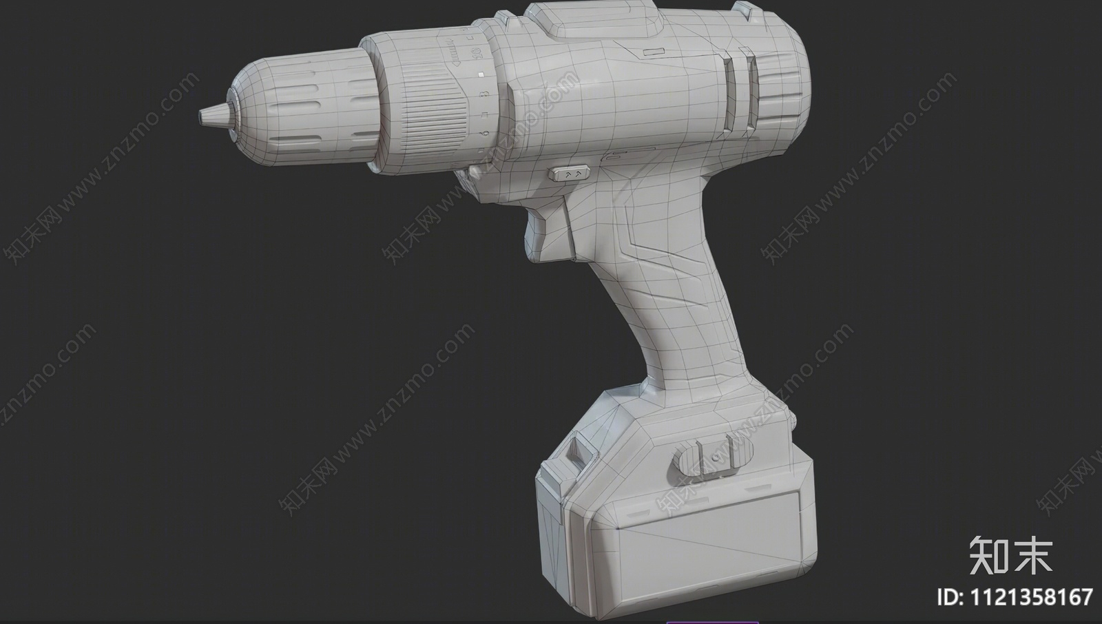 电钻3d模型下载【id1121358167】知末3d模型网