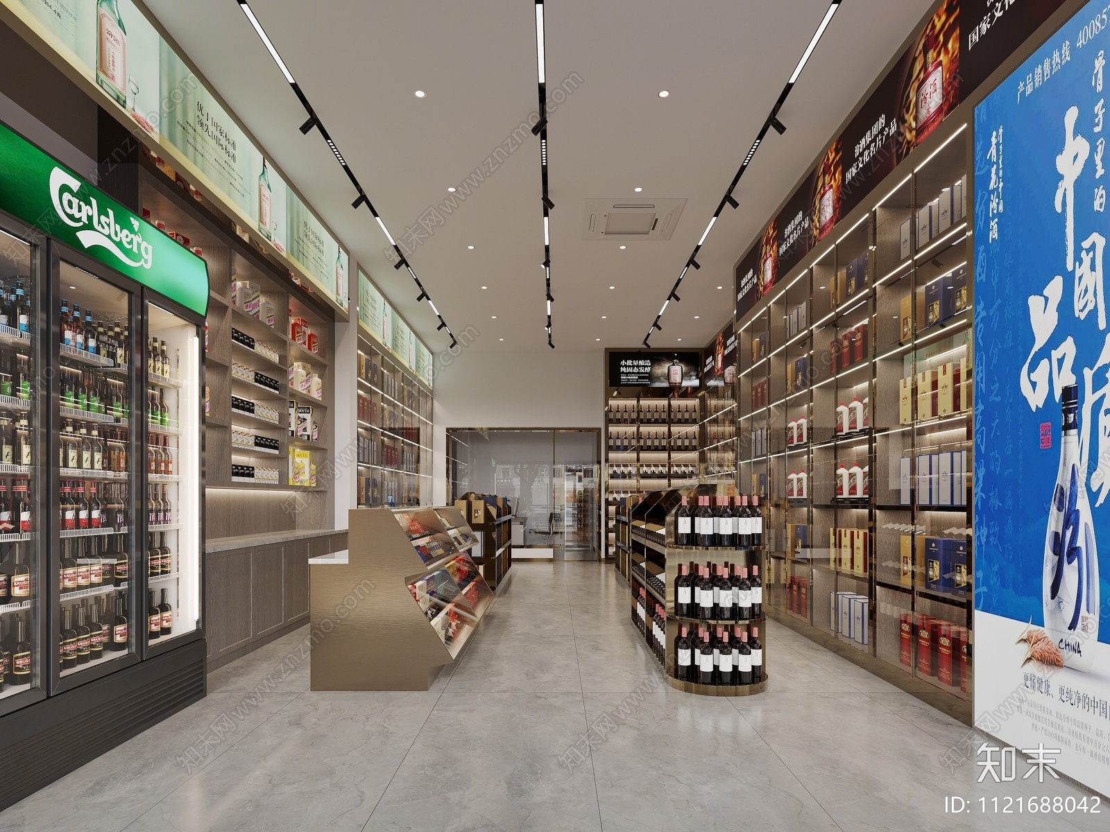 现代烟酒店3d模型下载【id1121688042】知末3d模型网