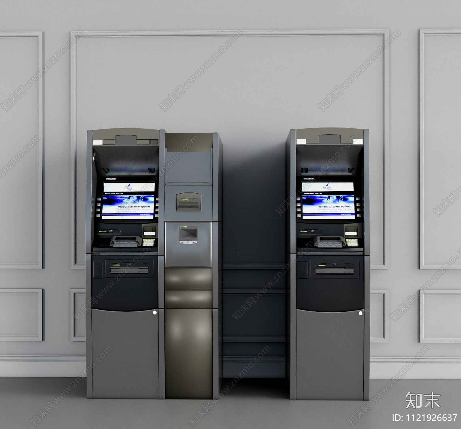 ATM取款机SU模型下载【ID:1121926637】_知末su模型网 ATM取款机SU模型下载【ID:1121926637】_知末su模型网