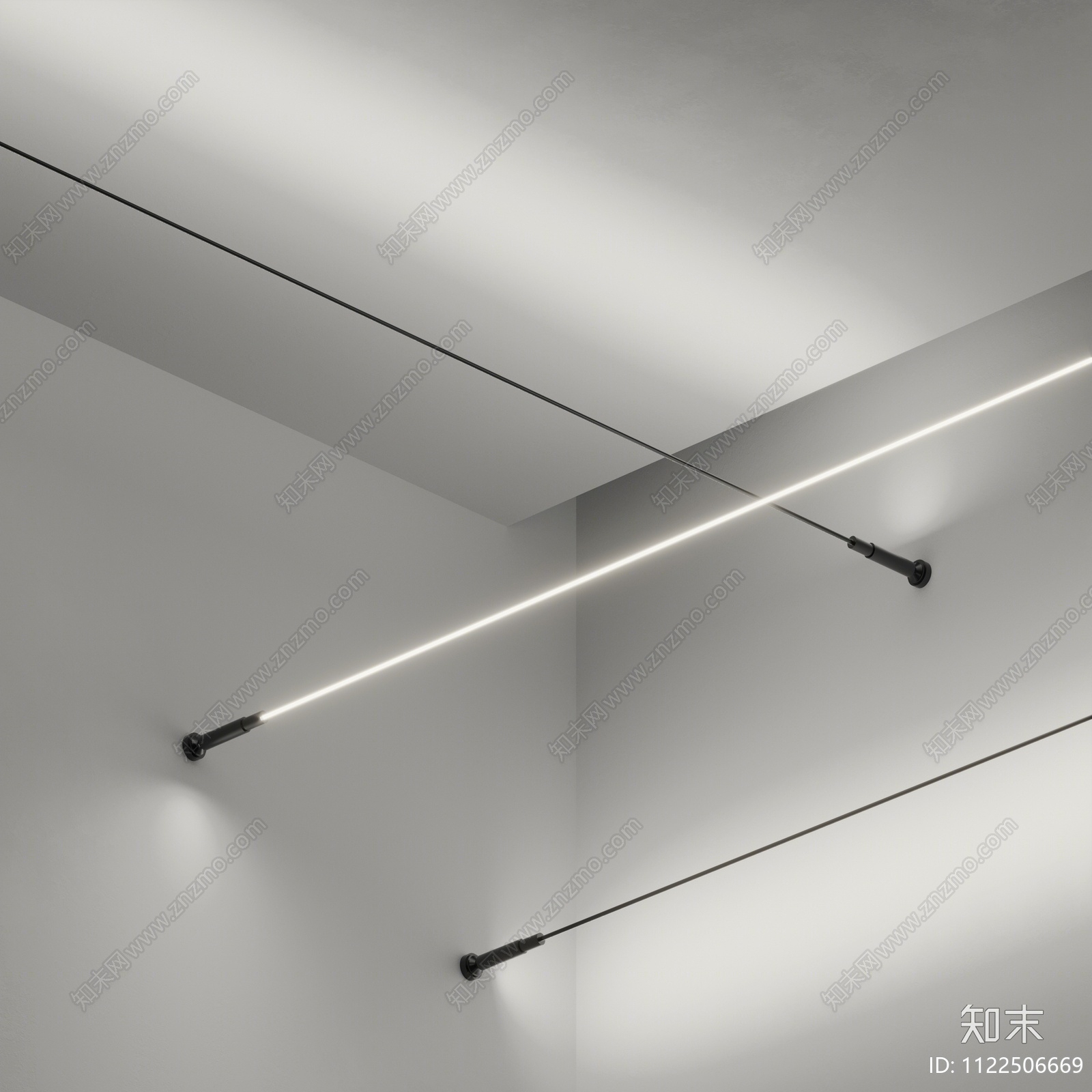 现代天际线灯3d模型下载【id1122506669】知末3d模型网
