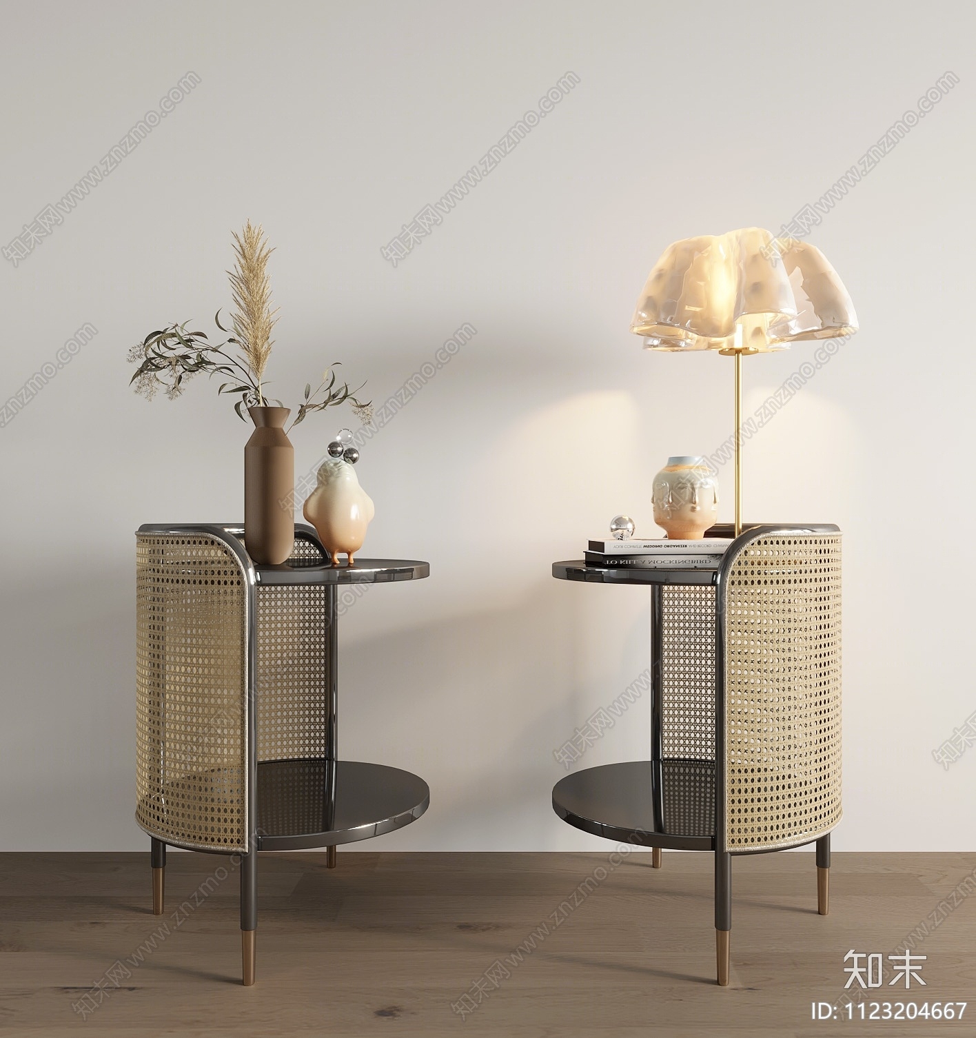 侘寂边几角几3d模型下载【id1123204667】知末3d模型网