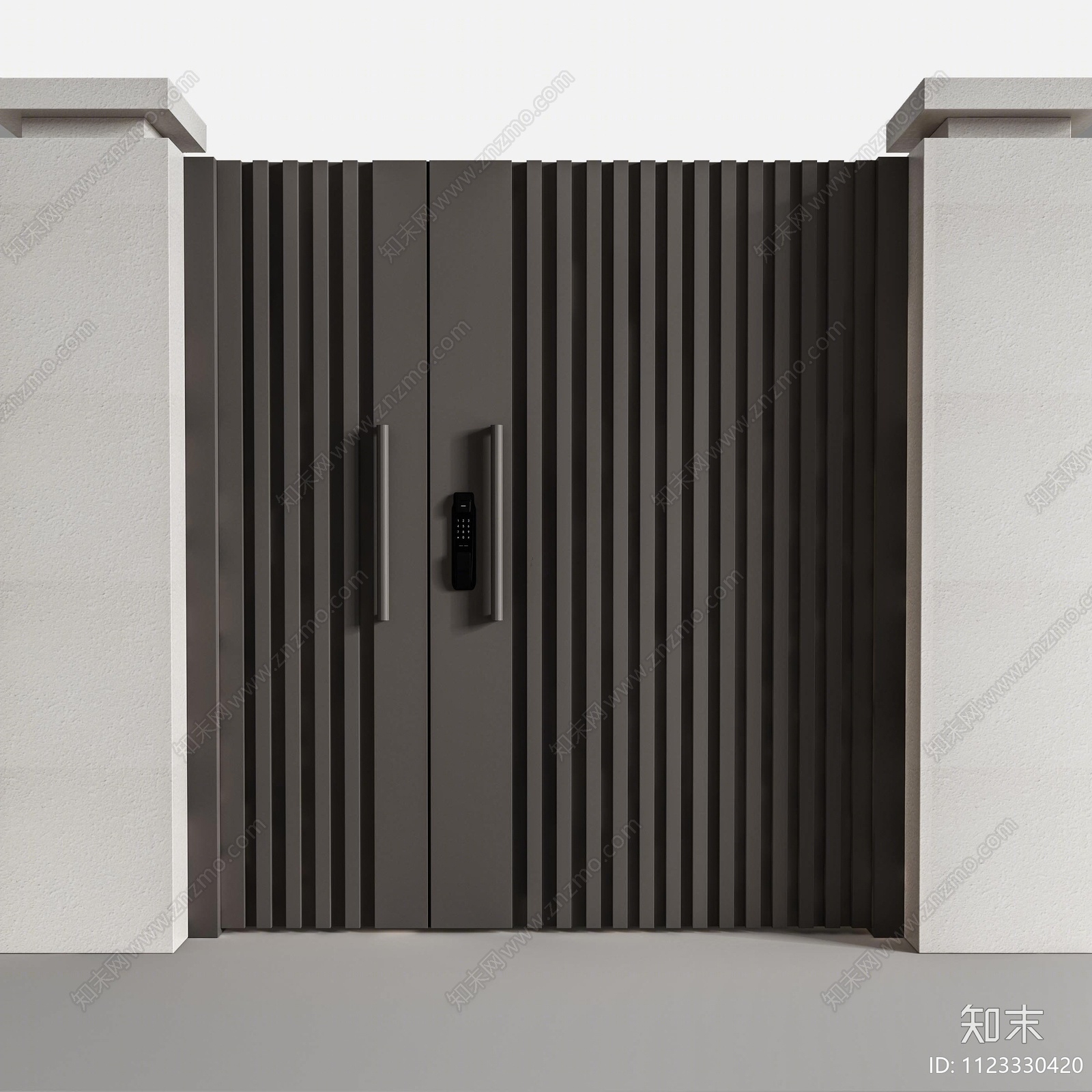 现代庭院门3d模型下载【id1123330420】知末3d模型网