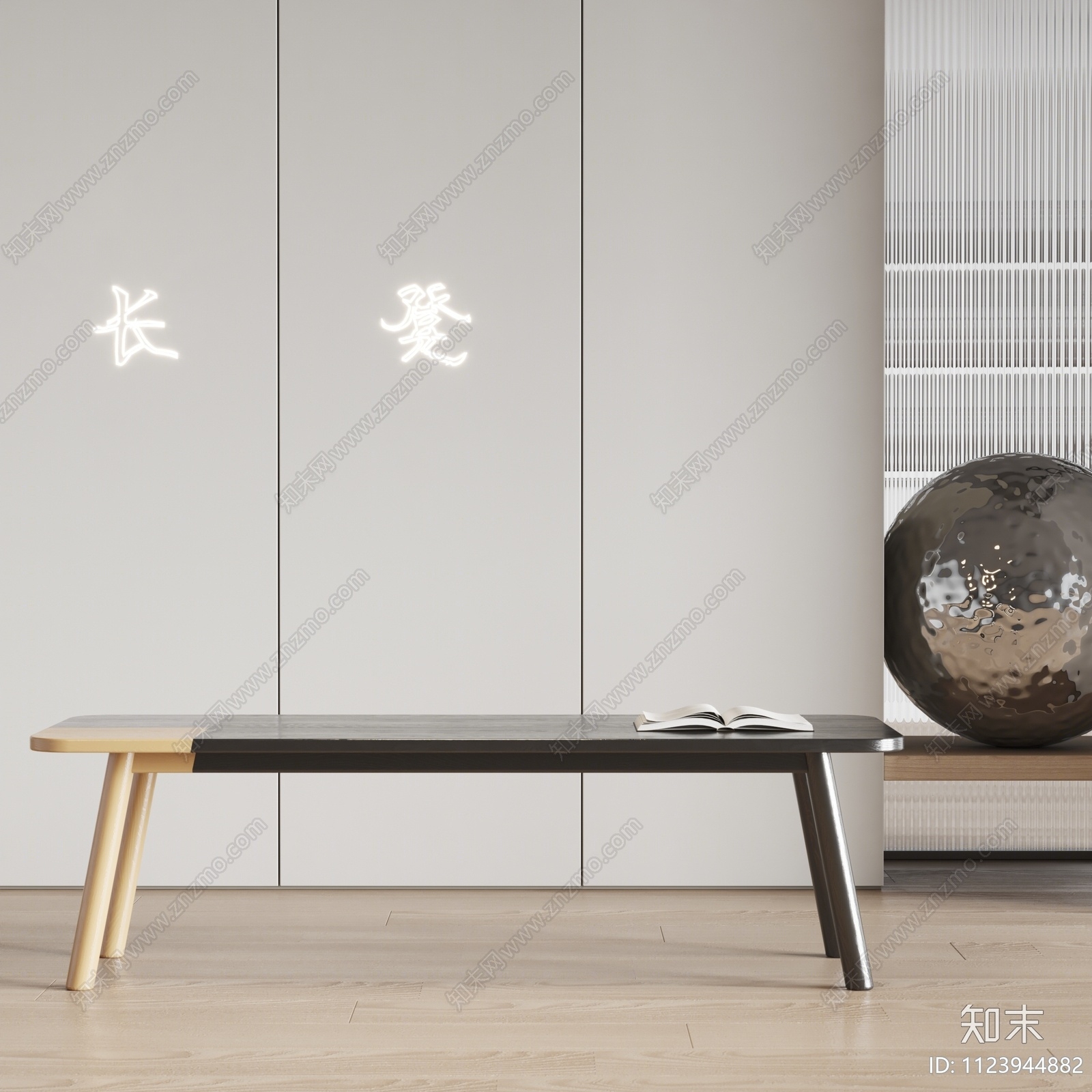 现代换鞋凳3d模型下载【id1123944882】知末3d模型网