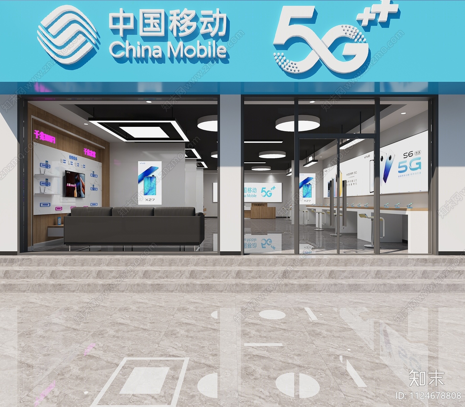 现代手机店3d模型下载【id1124678808】知末3d模型网