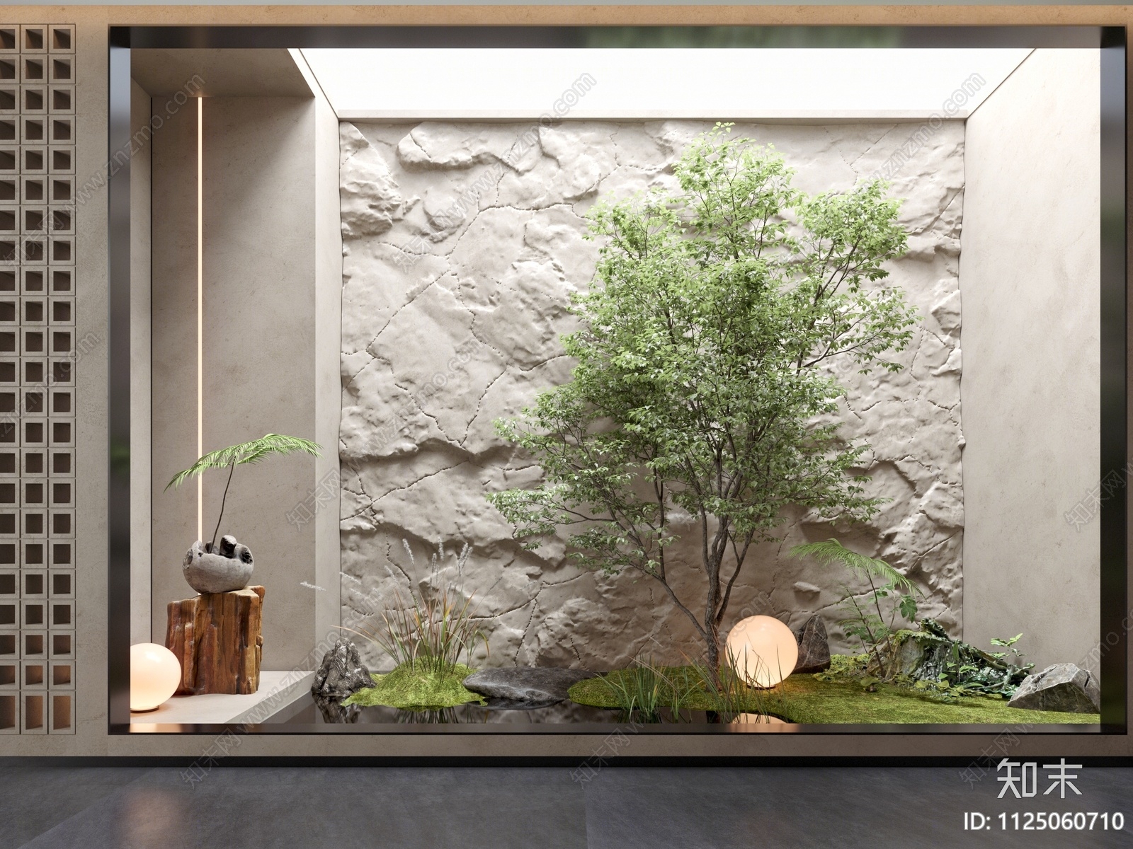 现代景观造景3d模型下载【id1125060710】知末3d模型网