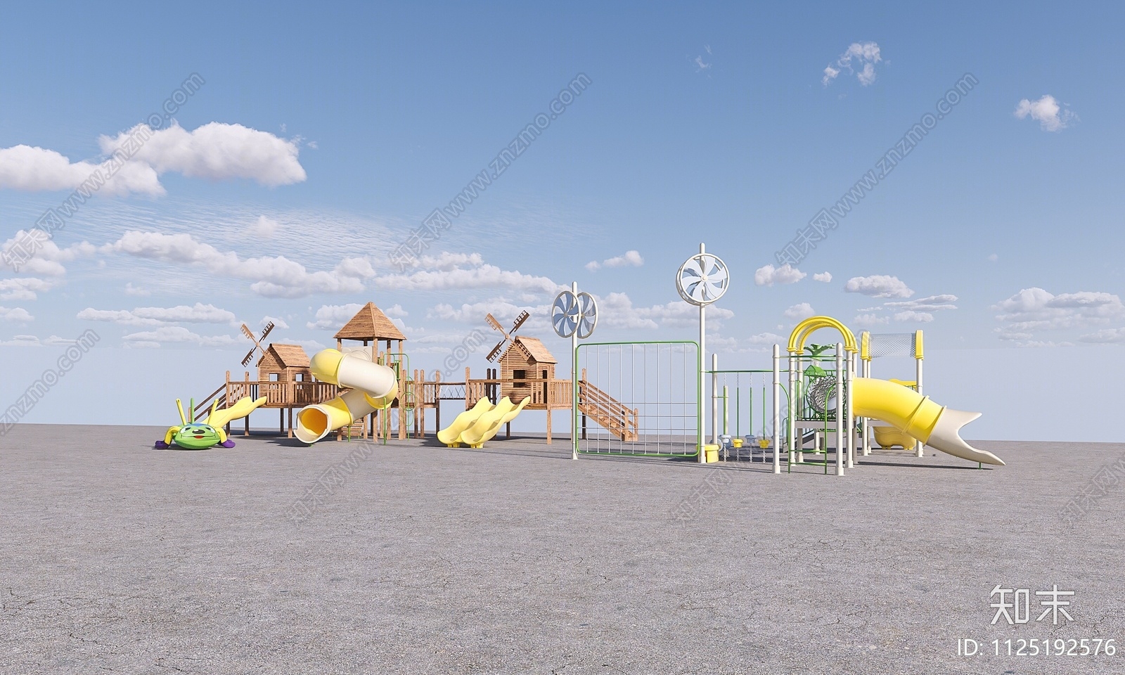 现代幼儿园3d模型下载【id1125192576】知末3d模型网