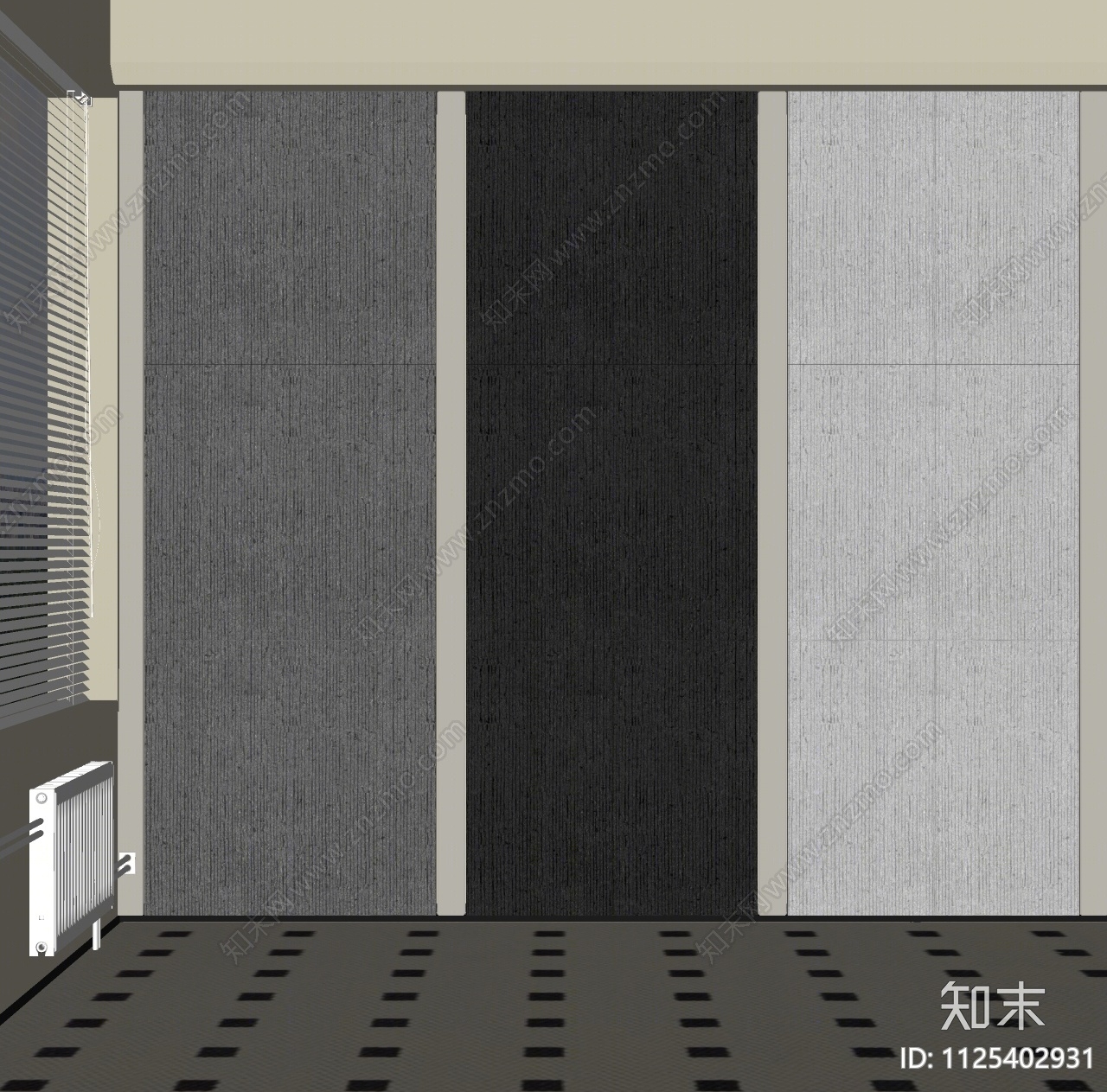 现代灰毛石背景墙su模型下载【id1125402931】知末su模型网