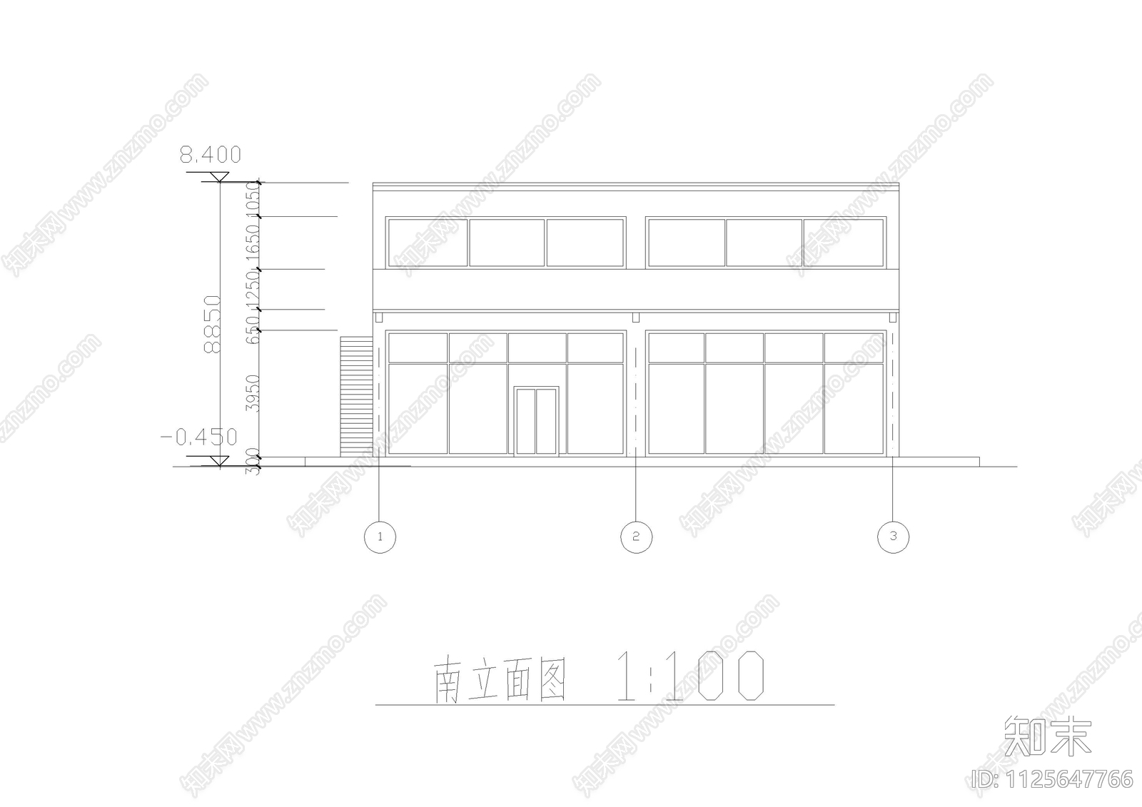 咖啡馆建筑方案图施工图下载【id1125647766】知末案例馆