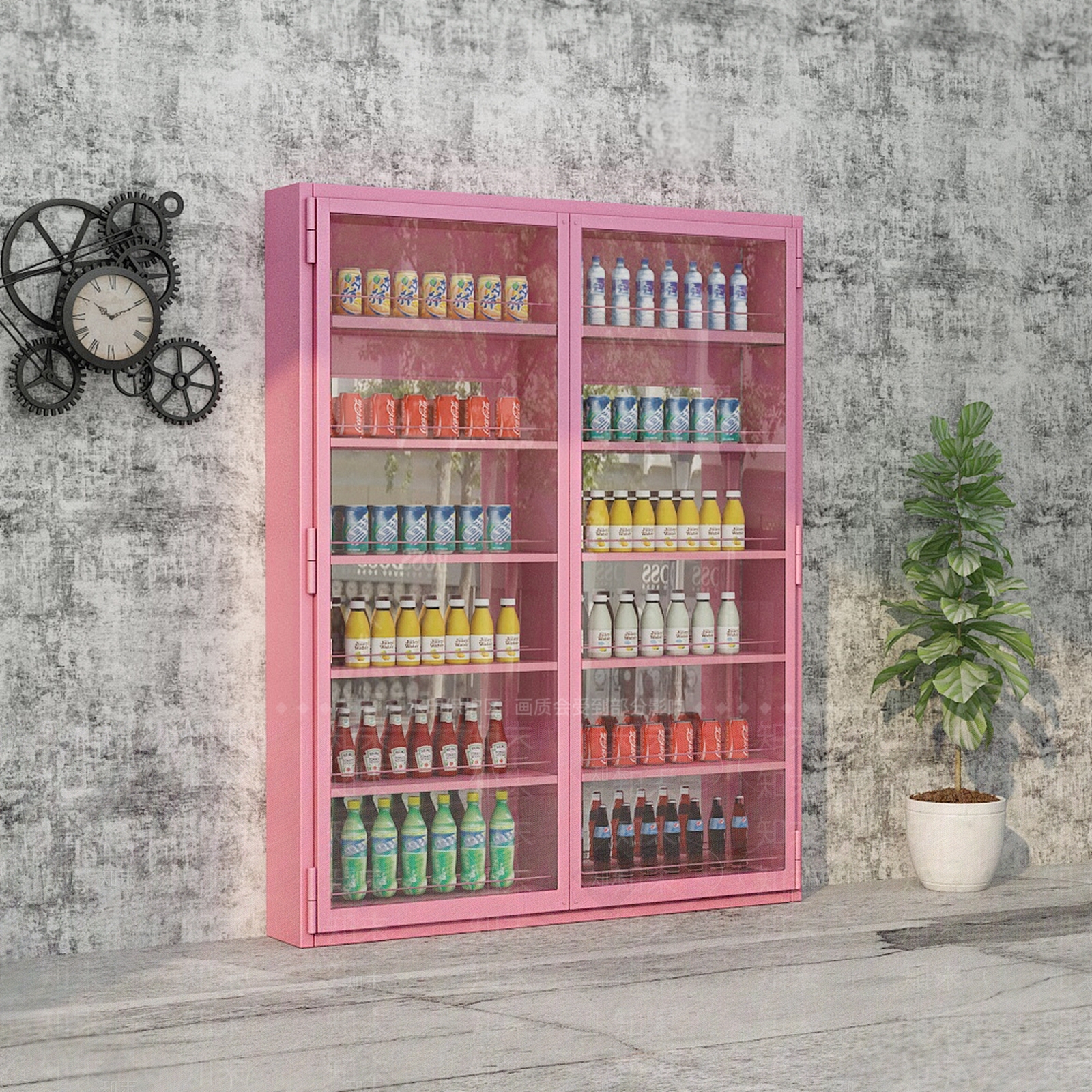 百事可乐冰柜3D模型下载【ID:1126250929】_知末3d模型网