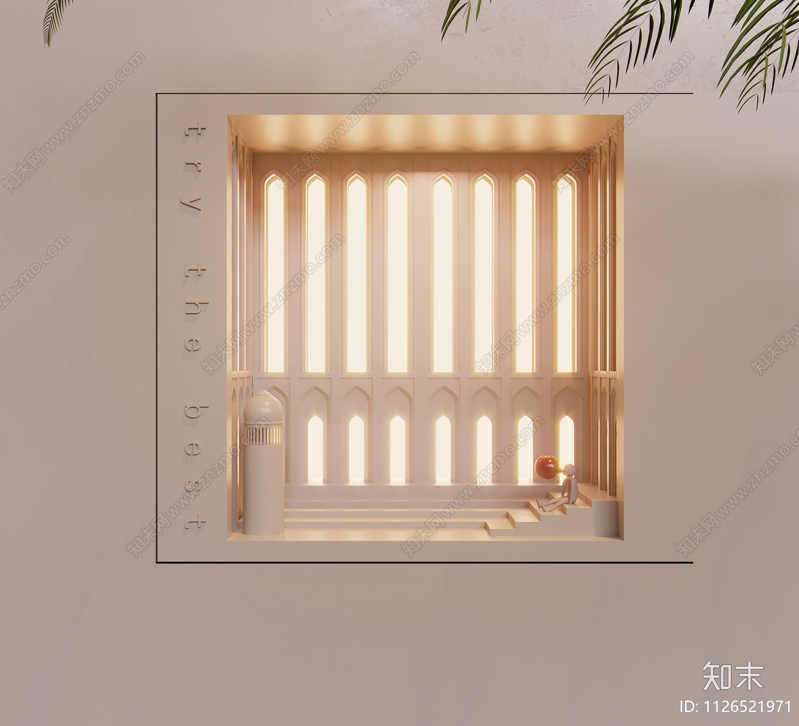 现代嵌入式石膏壁灯su模型下载【id1126521971】知末su模型网