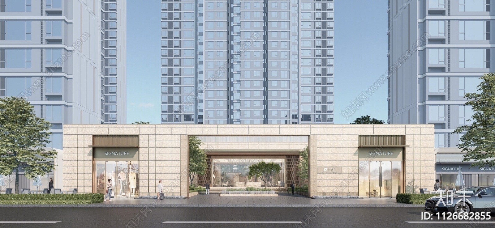 现代风格售楼处展示区su模型下载【id1126682855】知末su模型网