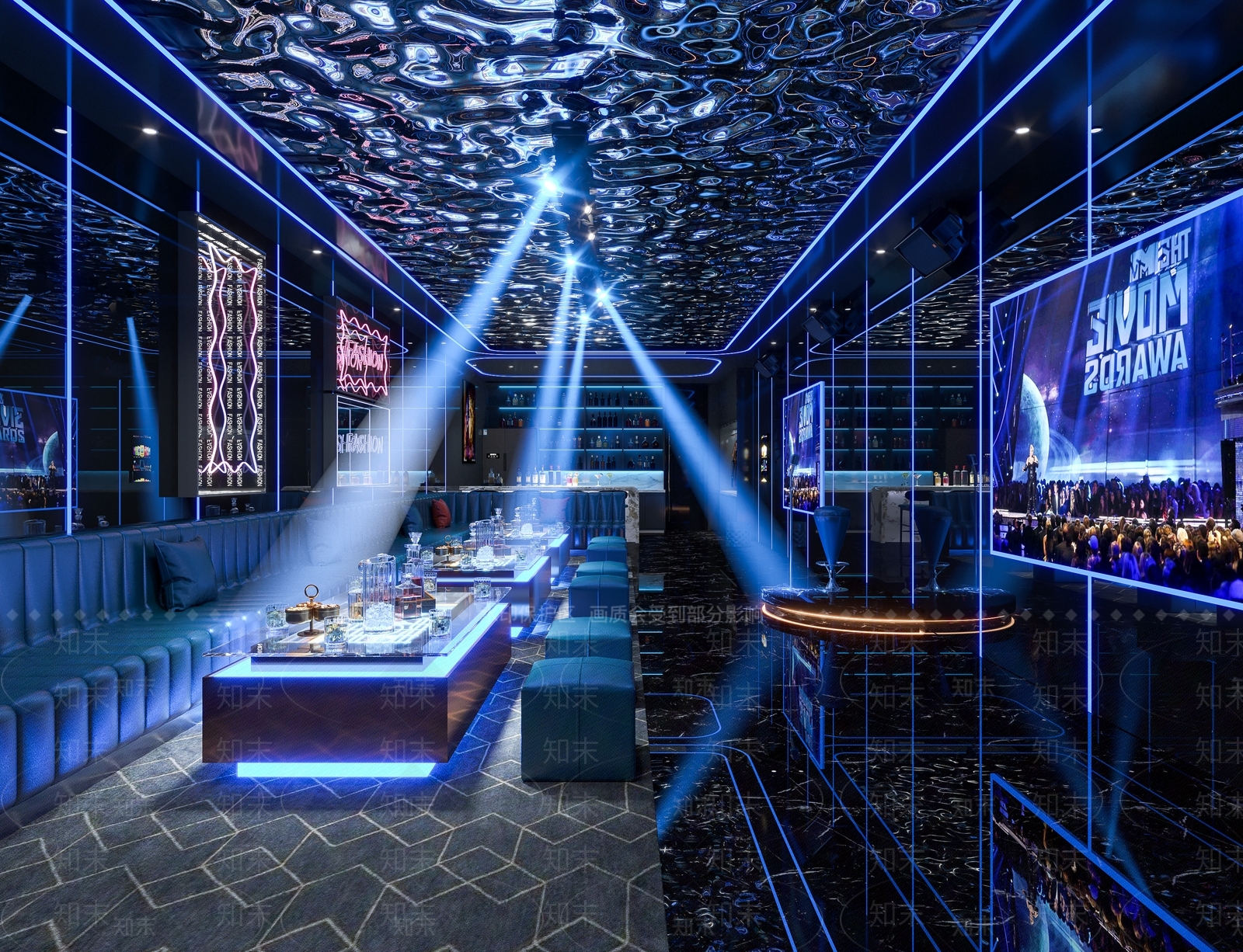 现代KTV包厢3D模型下载【ID:1126685353】_知末3d模型网