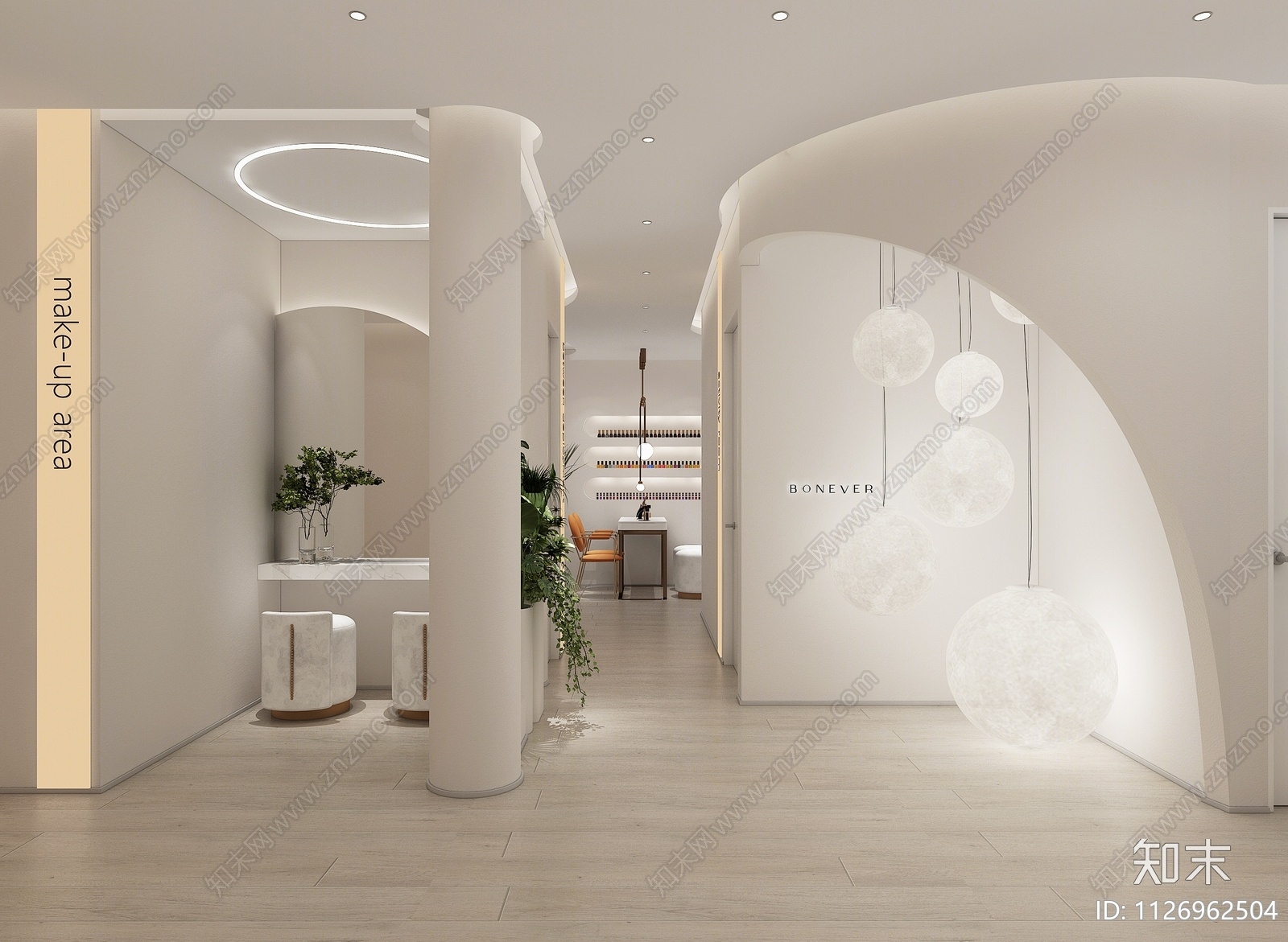 现代美容院3d模型下载【id1126962504】知末3d模型网