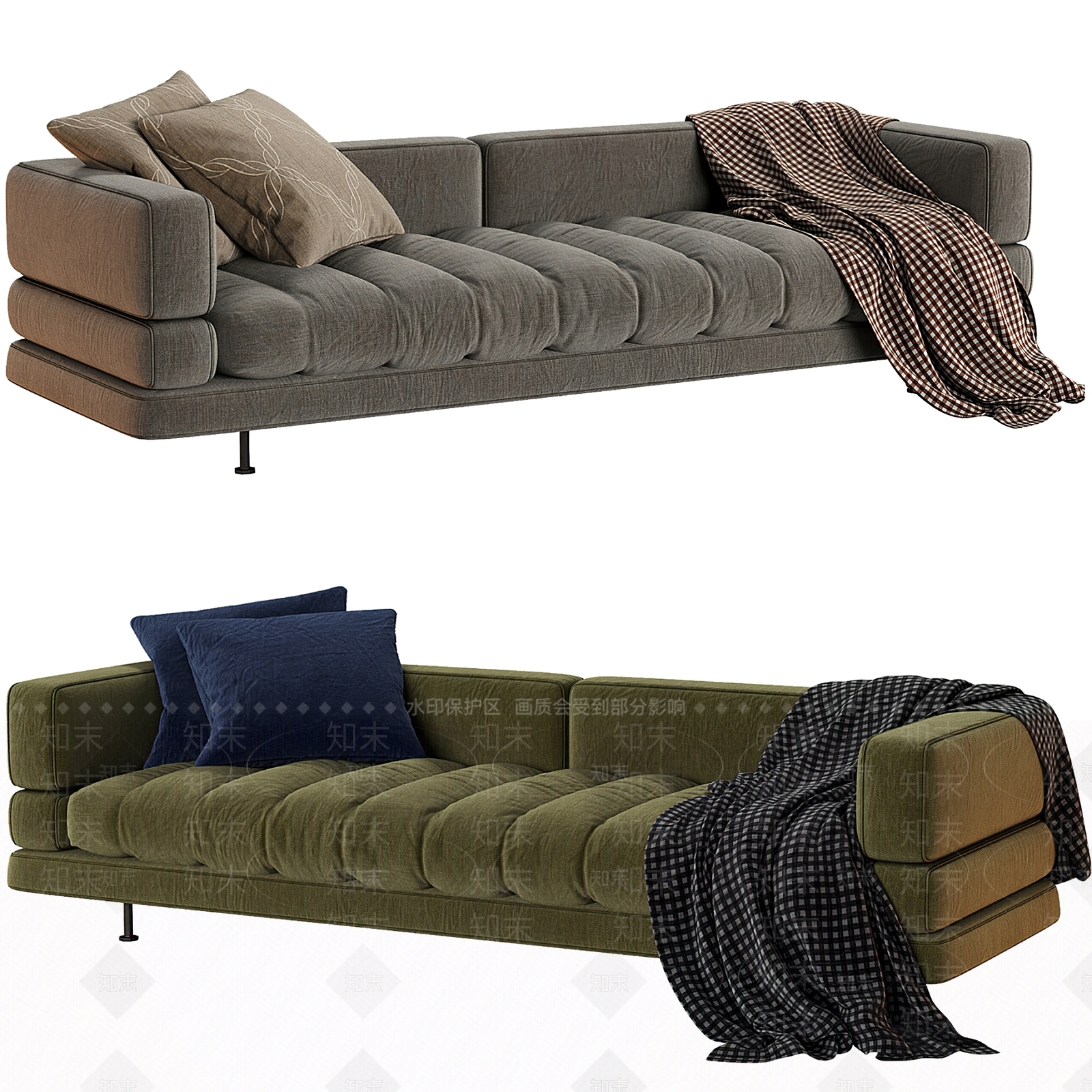 Turri现代多人沙发3D模型下载【ID:1127050841】_知末3d模型网