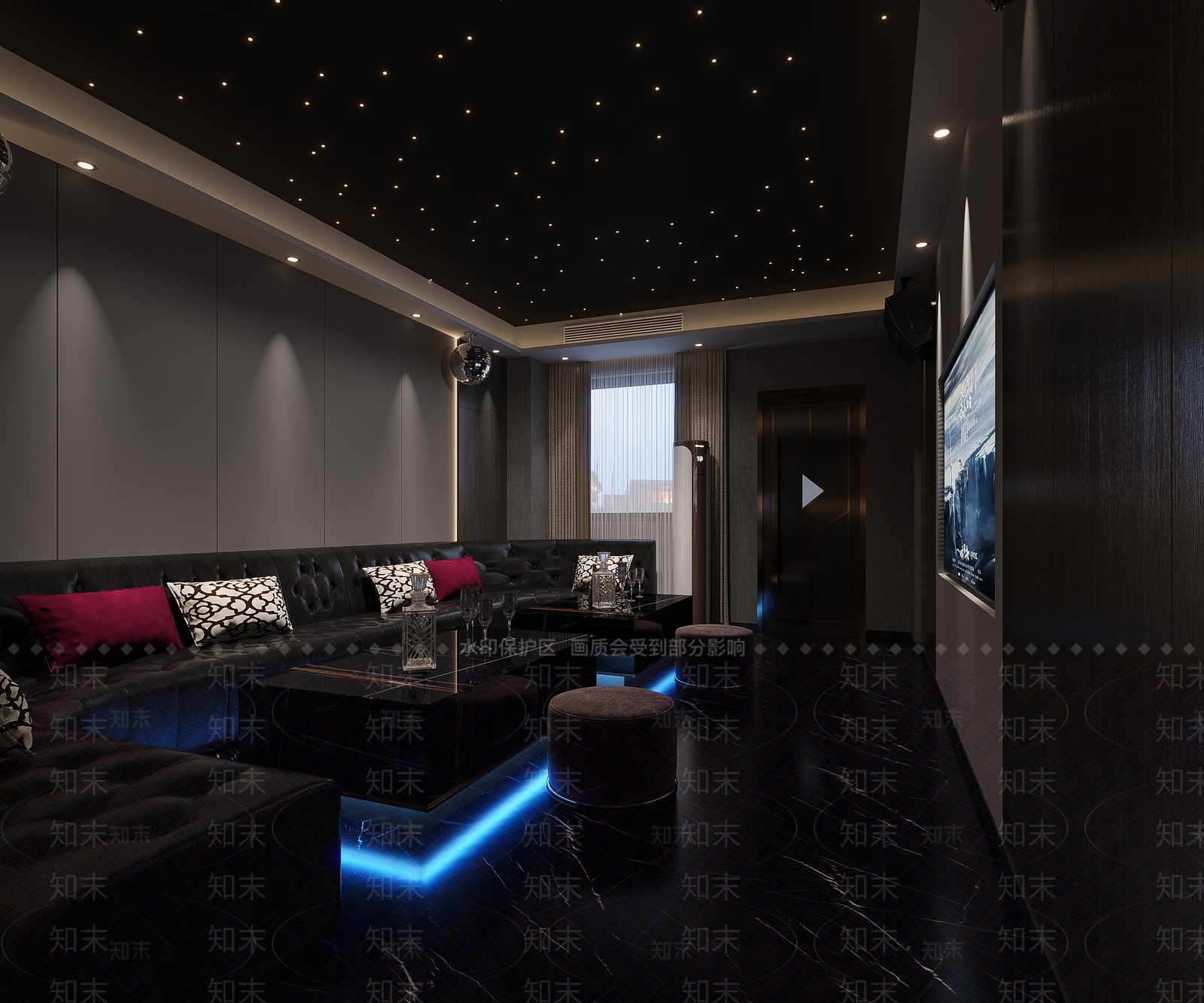 现代ktv包厢3D模型下载【ID:1127143756】_知末3d模型网