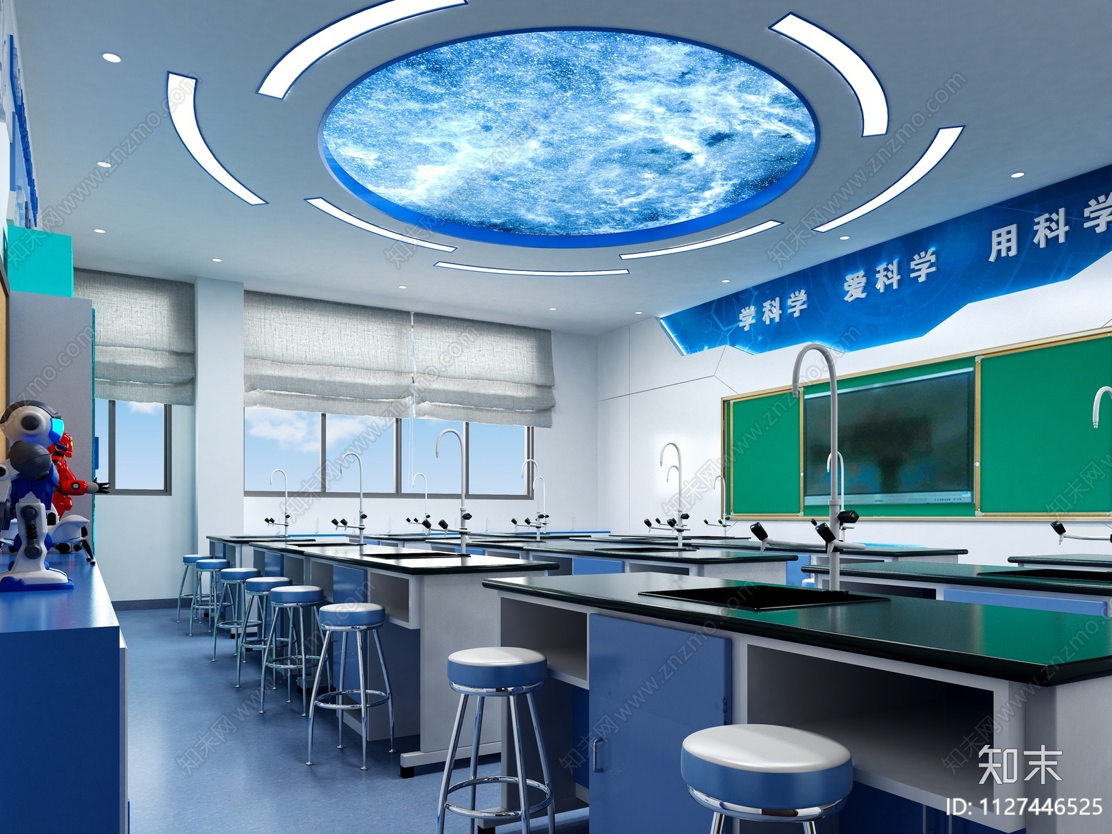 现代科学实验室3d模型下载【id1127446525】知末3d模型网