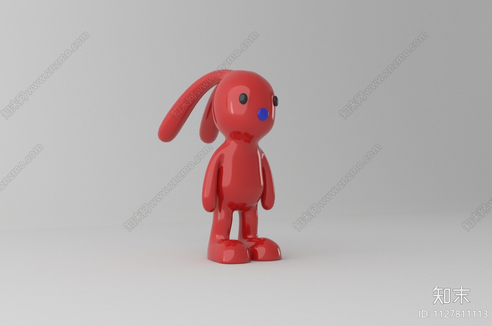 现代兔子摆件3d模型下载【id1127811113】知末3d模型网