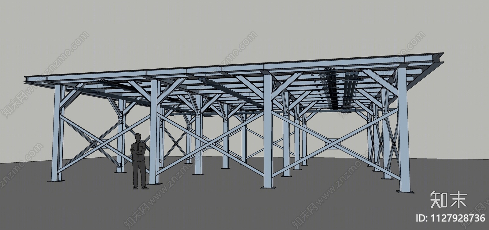 现代建筑构件su模型下载【id1127928736】知末su模型网