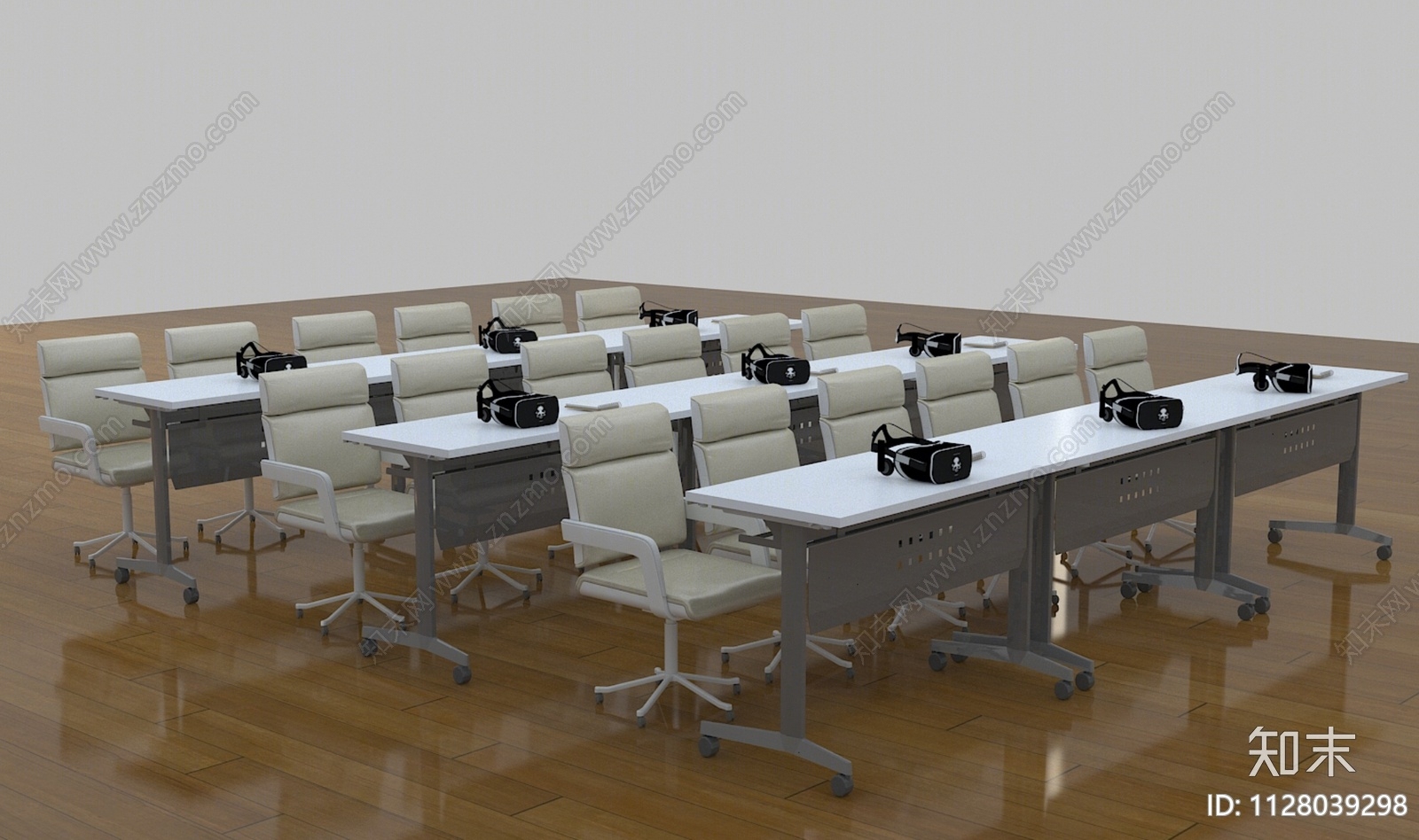现代会议桌3d模型下载【id1128039298】知末3d模型网