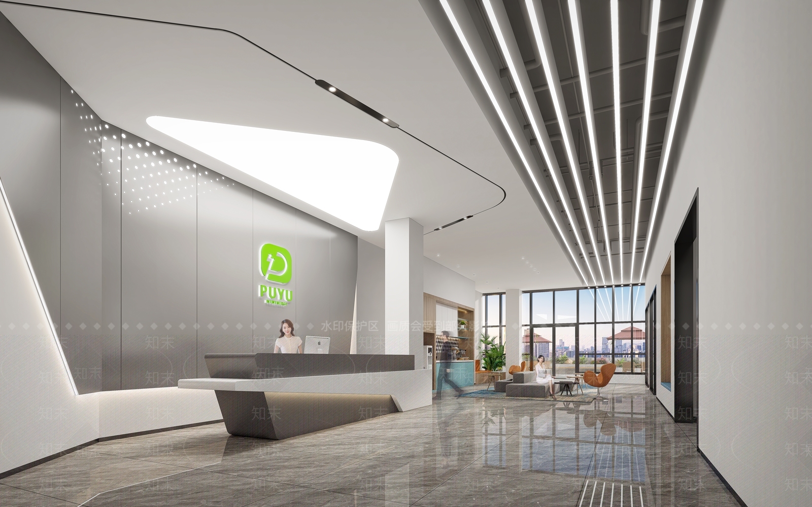 现代前台3D模型下载【ID:1129428870】_知末3d模型网