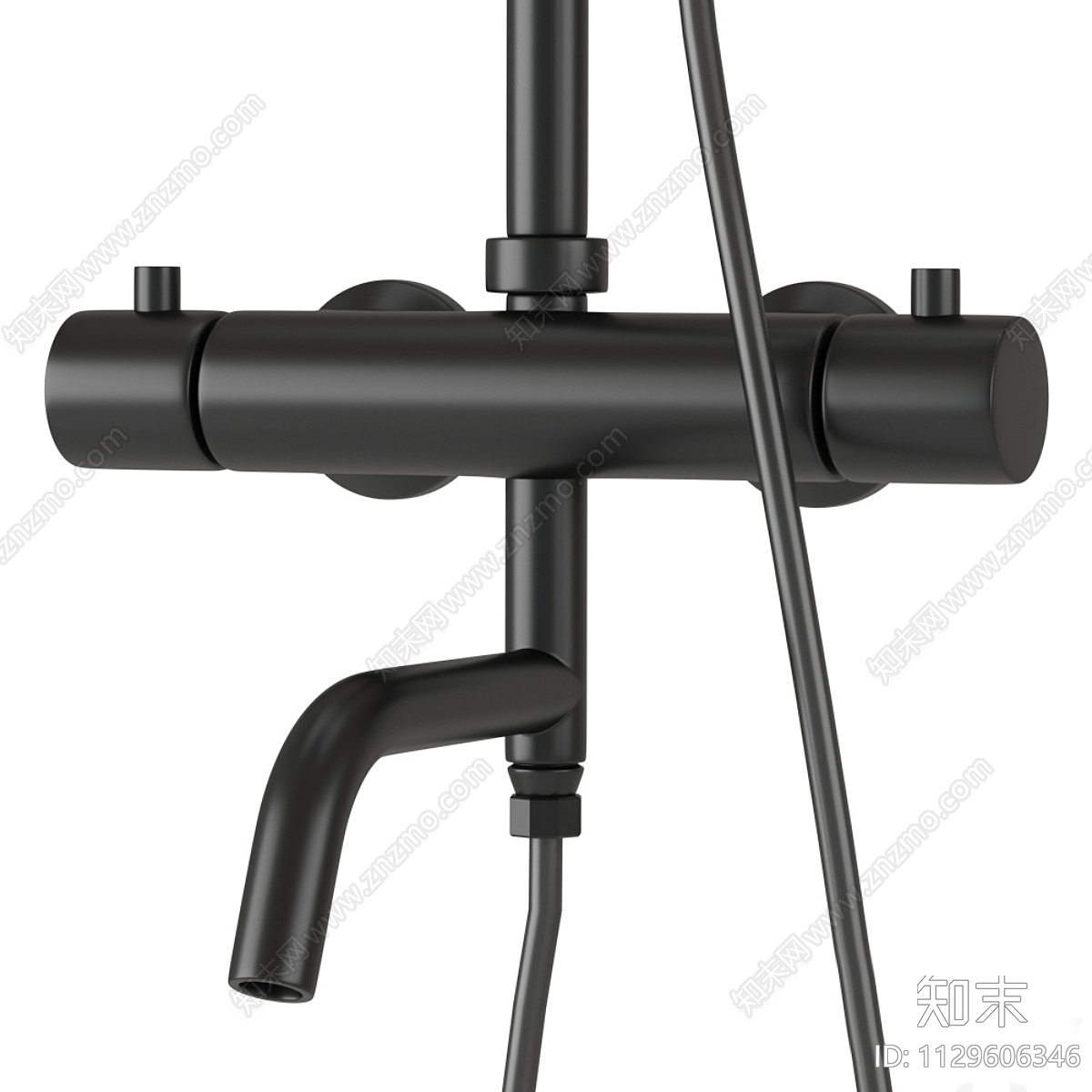 花洒3d模型下载【id1129606346】知末3d模型网