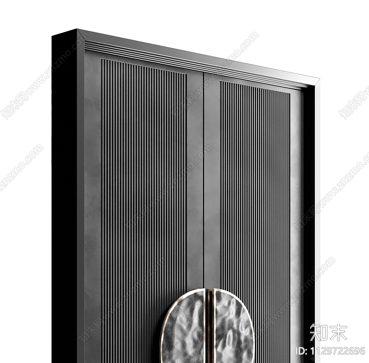 现代双开门3d模型下载【id1129722696】知末3d模型网