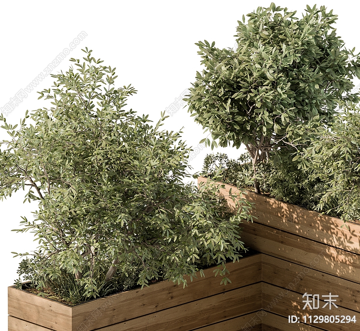 现代花箱3d模型下载【id1129805294】知末3d模型网