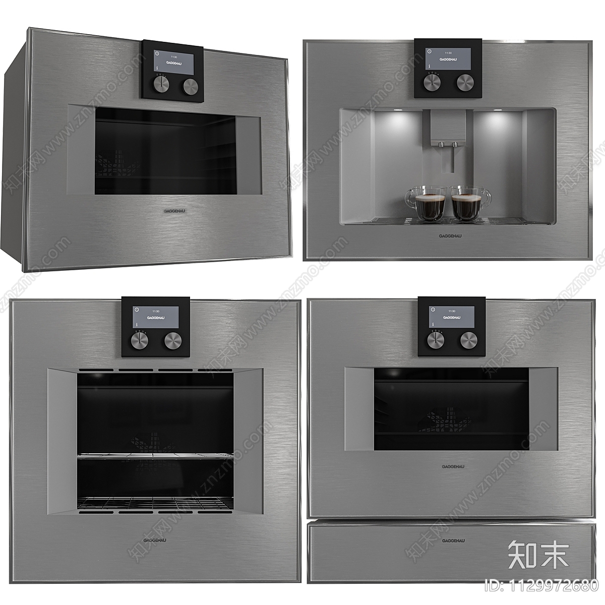咖啡机3d模型下载【id1129972680】知末3d模型网