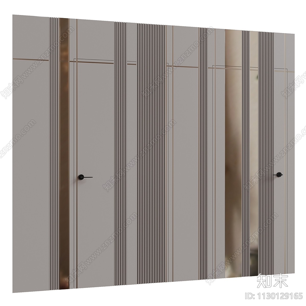 现代隐形门3d模型下载【id1130129165】知末3d模型网