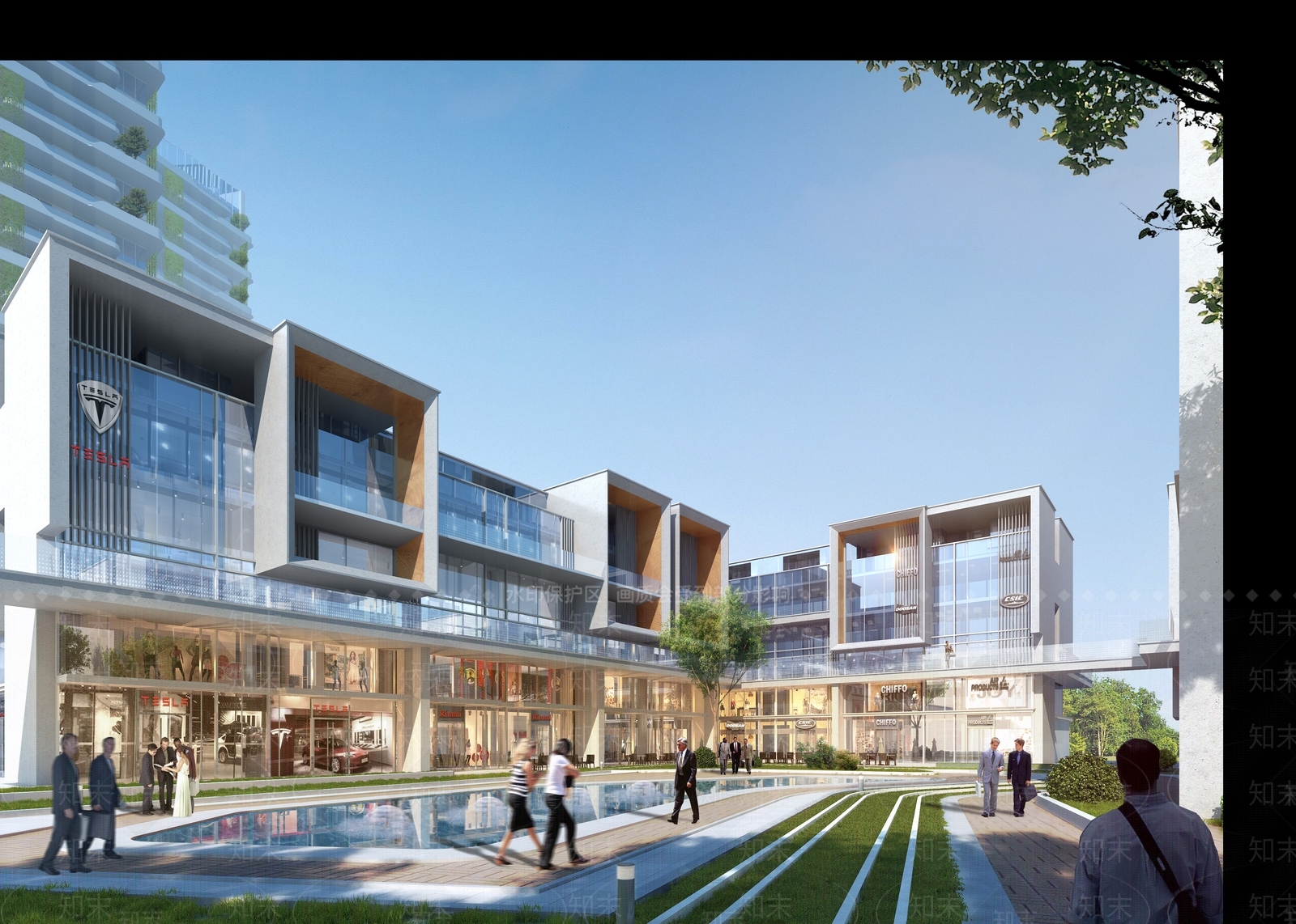 现代高层办公SU模型下载【ID:1130146805】_知末su模型网