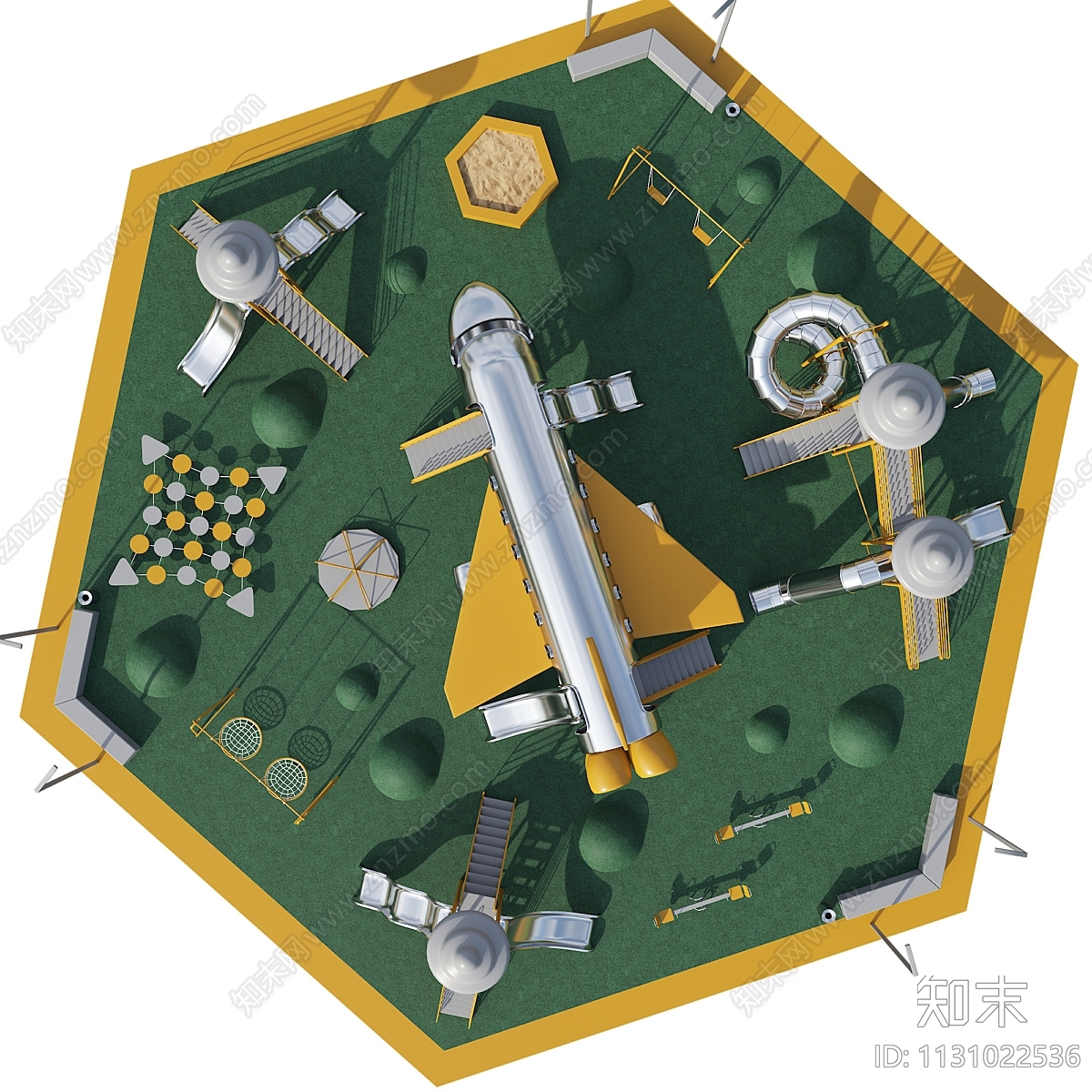 儿童游乐场设施3d模型下载【id1131022536】知末3d模型网