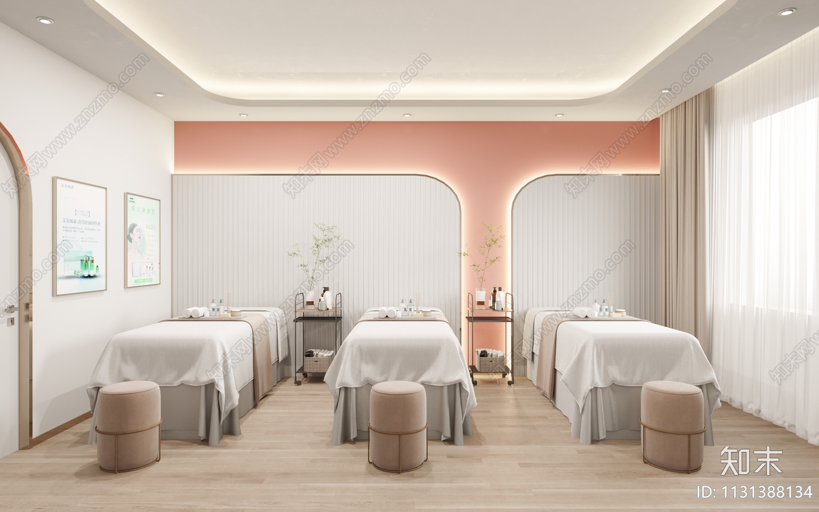 现代美容spa店3d模型下载【id1131388134】知末3d模型网