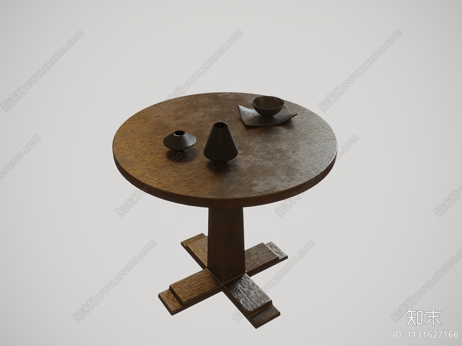 侘寂边几角几3d模型下载【id1131627166】知末3d模型网