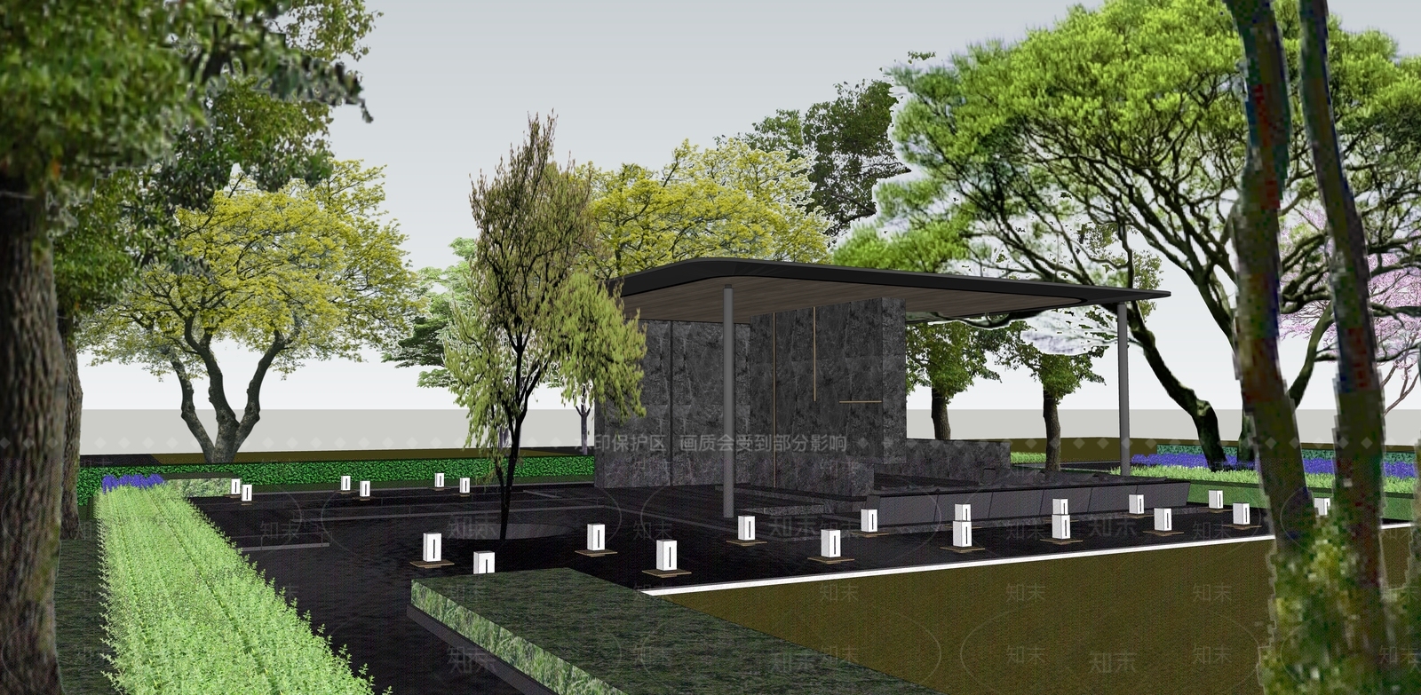 JTL现代廊架SU模型下载【ID:1131841124】_知末su模型网