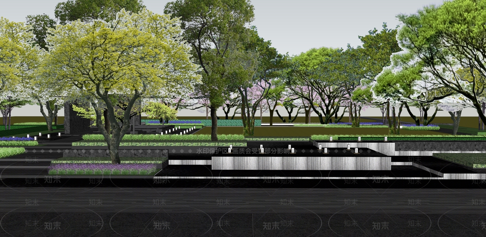 JTL现代廊架SU模型下载【ID:1131841124】_知末su模型网