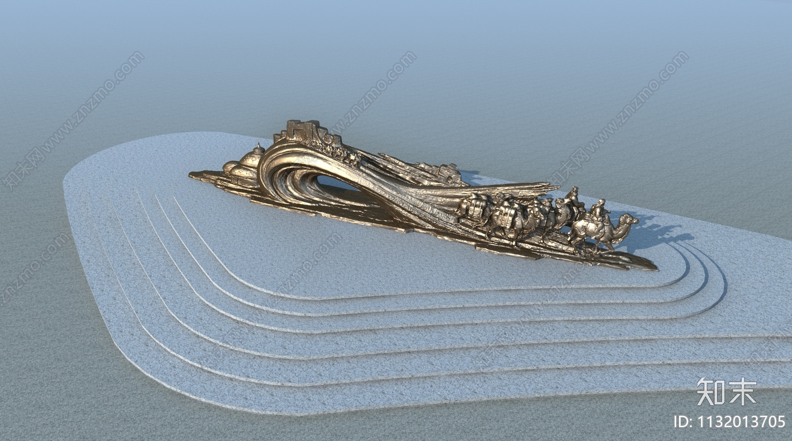 现代雕塑小品3d模型下载【id1132013705】知末3d模型网